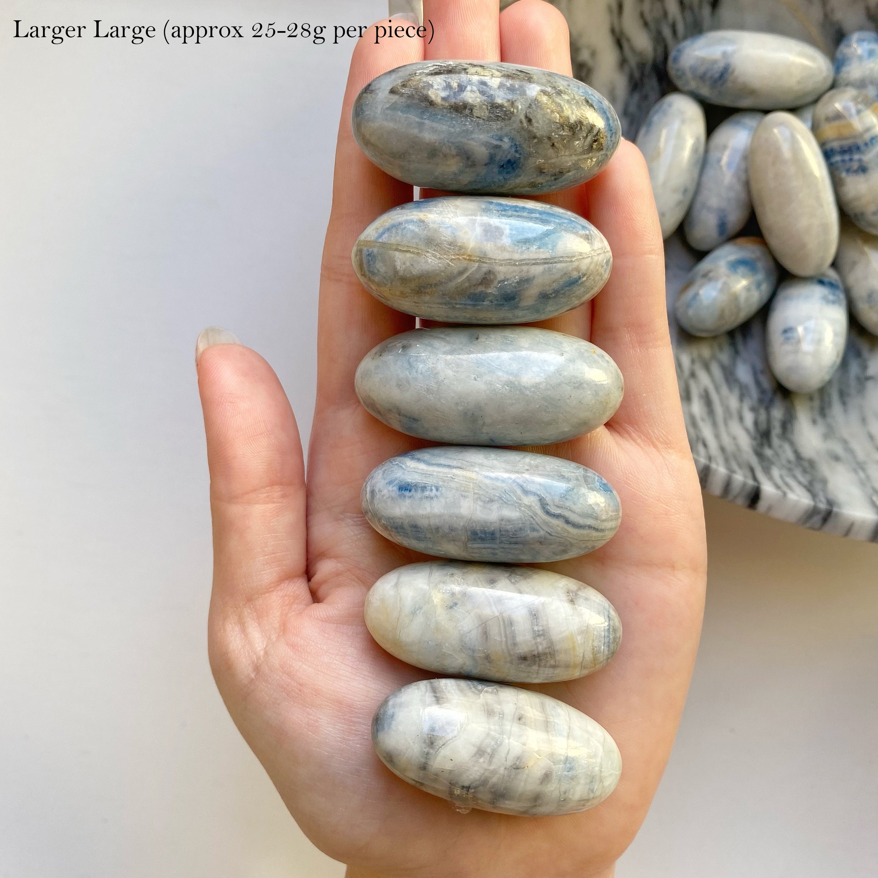 Blue Scheelite Shiva Lingam — Shimmer & Light